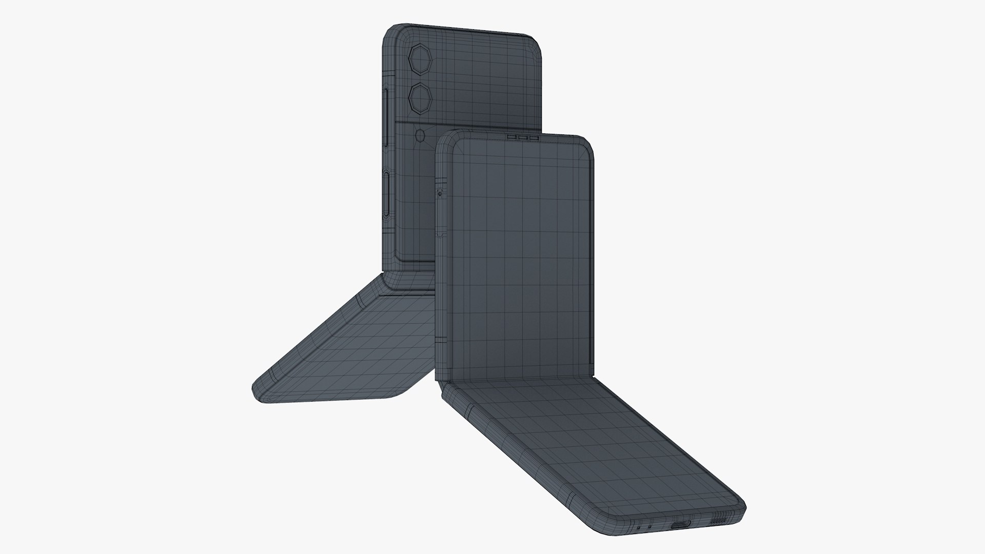 Samsung Galaxy Z Flip 3 Gray 3D - TurboSquid 1773183
