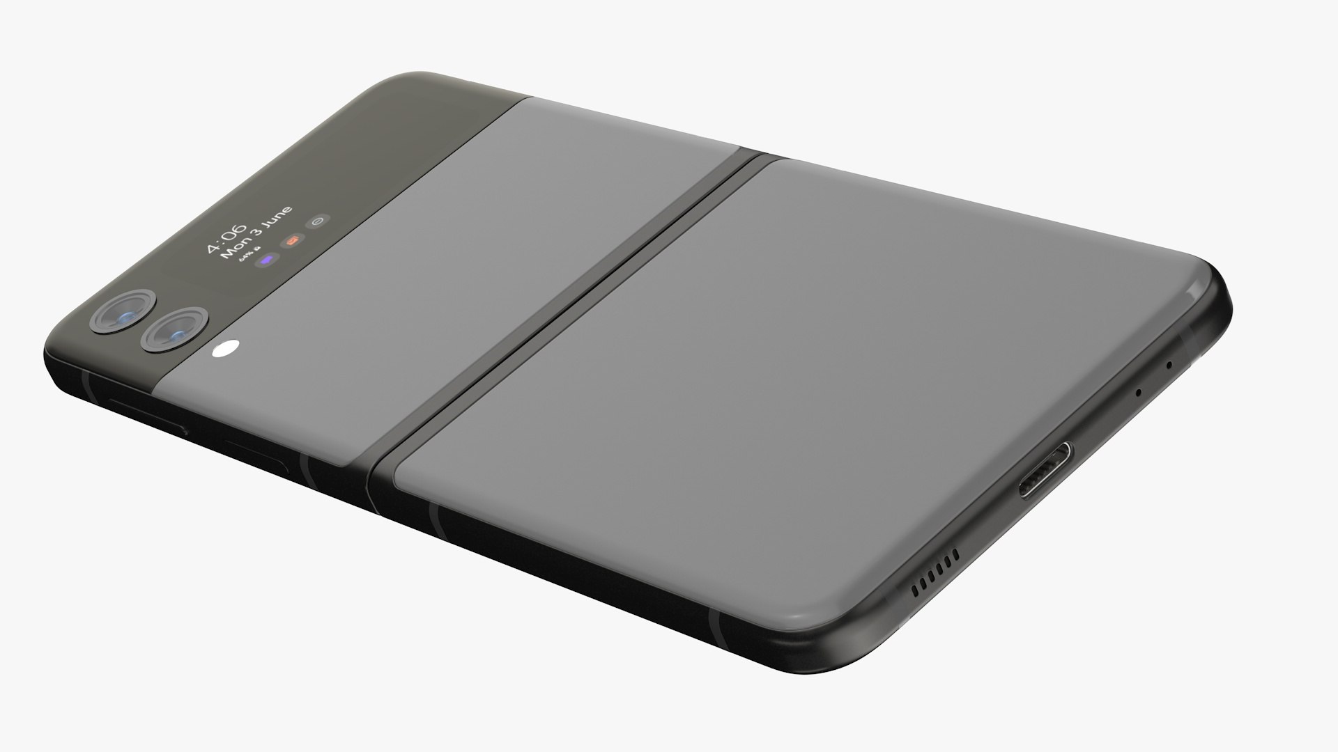 Samsung Galaxy Z Flip 3 Gray 3D - TurboSquid 1773183