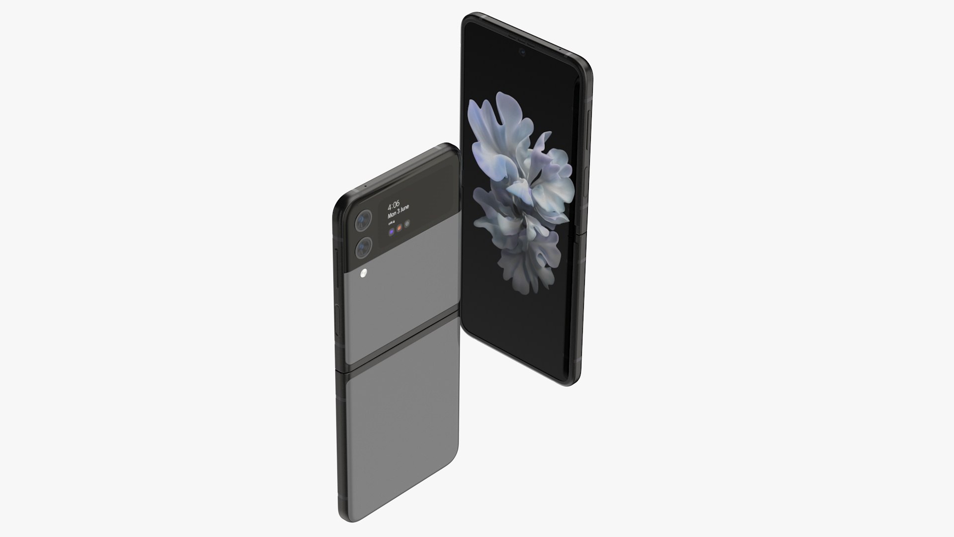 Samsung Galaxy Z Flip 3 Gray 3D - TurboSquid 1773183