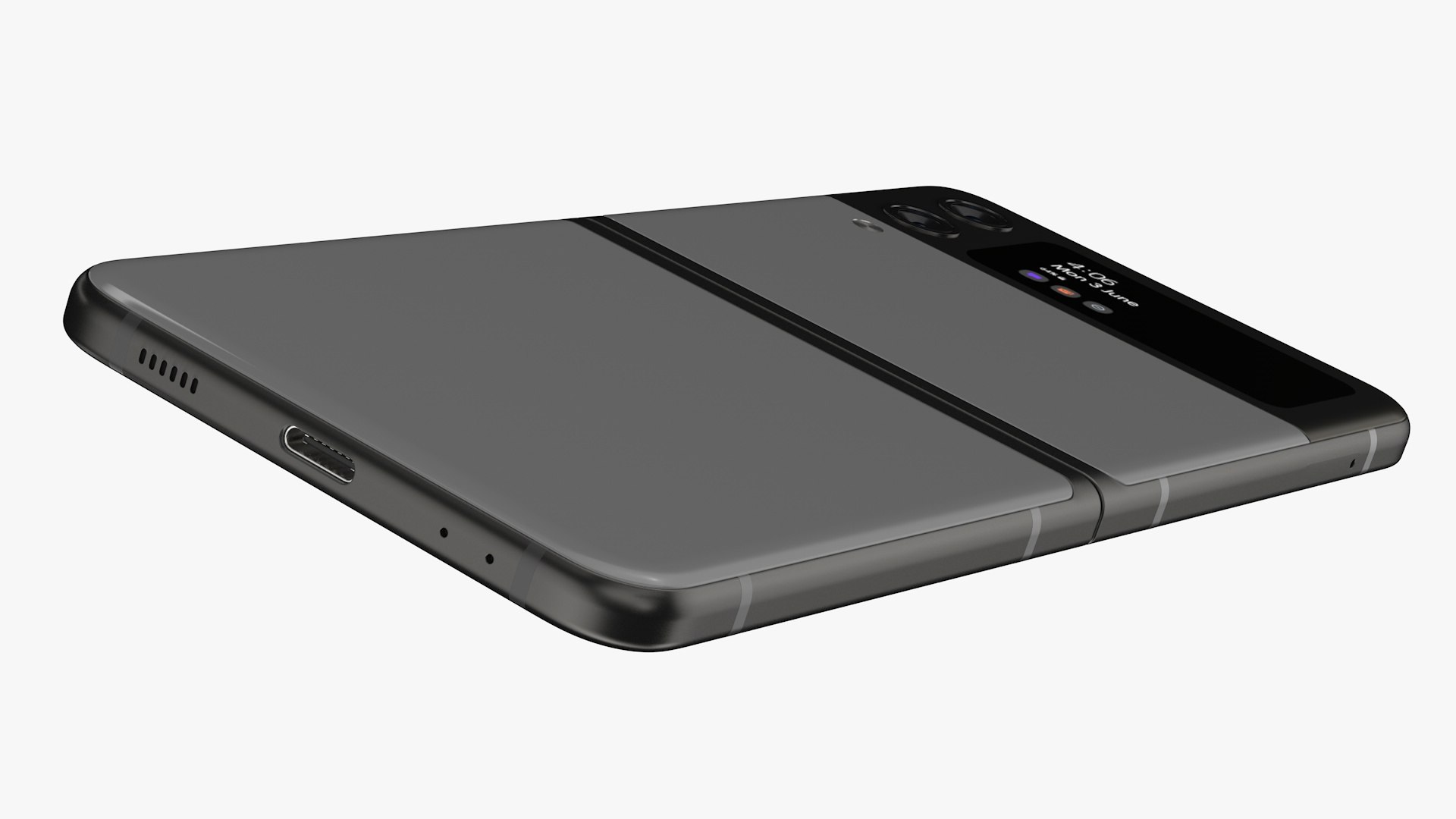 Samsung Galaxy Z Flip 3 Gray 3D - TurboSquid 1773183