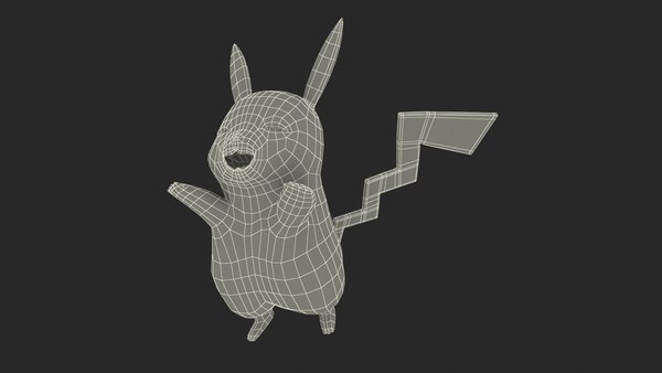 modelo 3d Pose feliz de Pikachu - TurboSquid 2077025