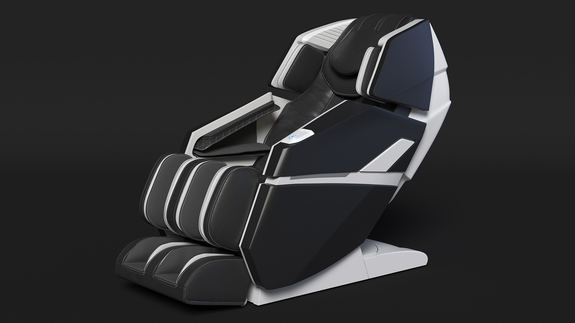 3D Black Massager Chair Model - TurboSquid 2089644