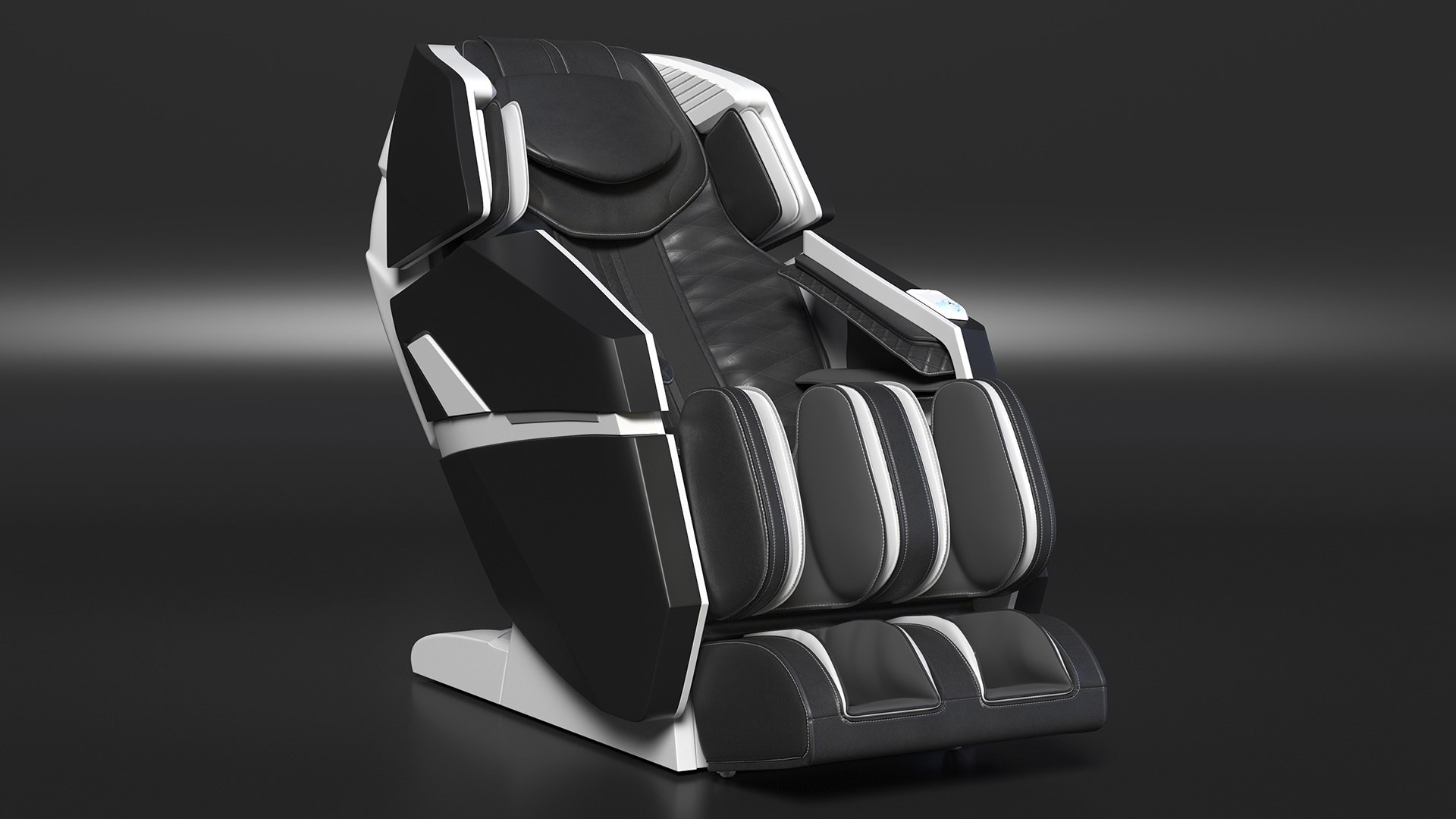 3D Black Massager Chair Model - TurboSquid 2089644