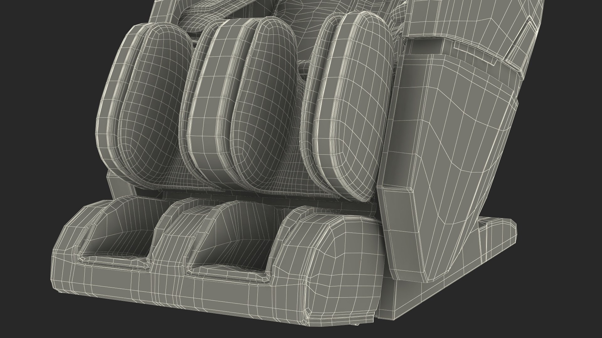 3D Black Massager Chair model - TurboSquid 2089644