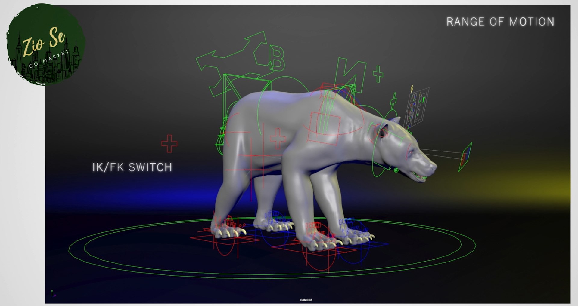 3D Grizzly Bear Animated Houdini - TurboSquid 2143792