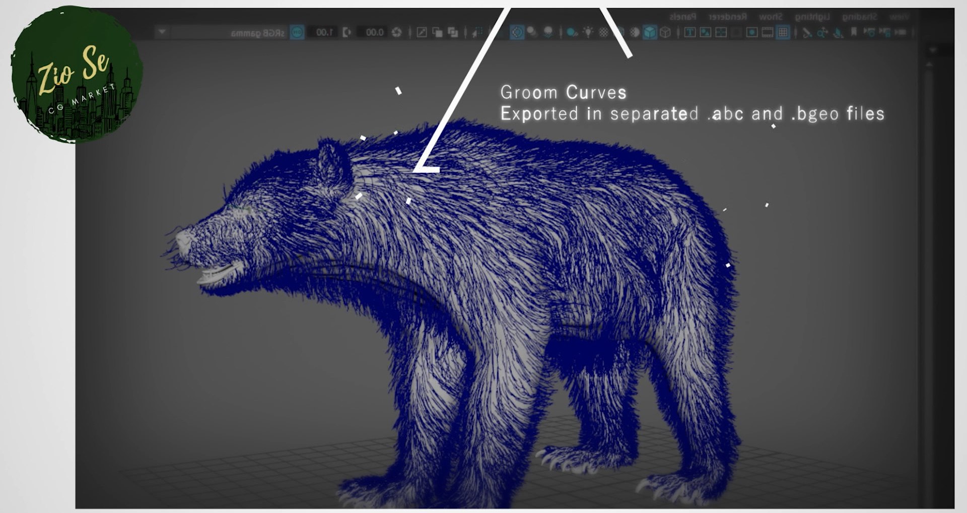 3D Grizzly Bear Animated Houdini - TurboSquid 2143792