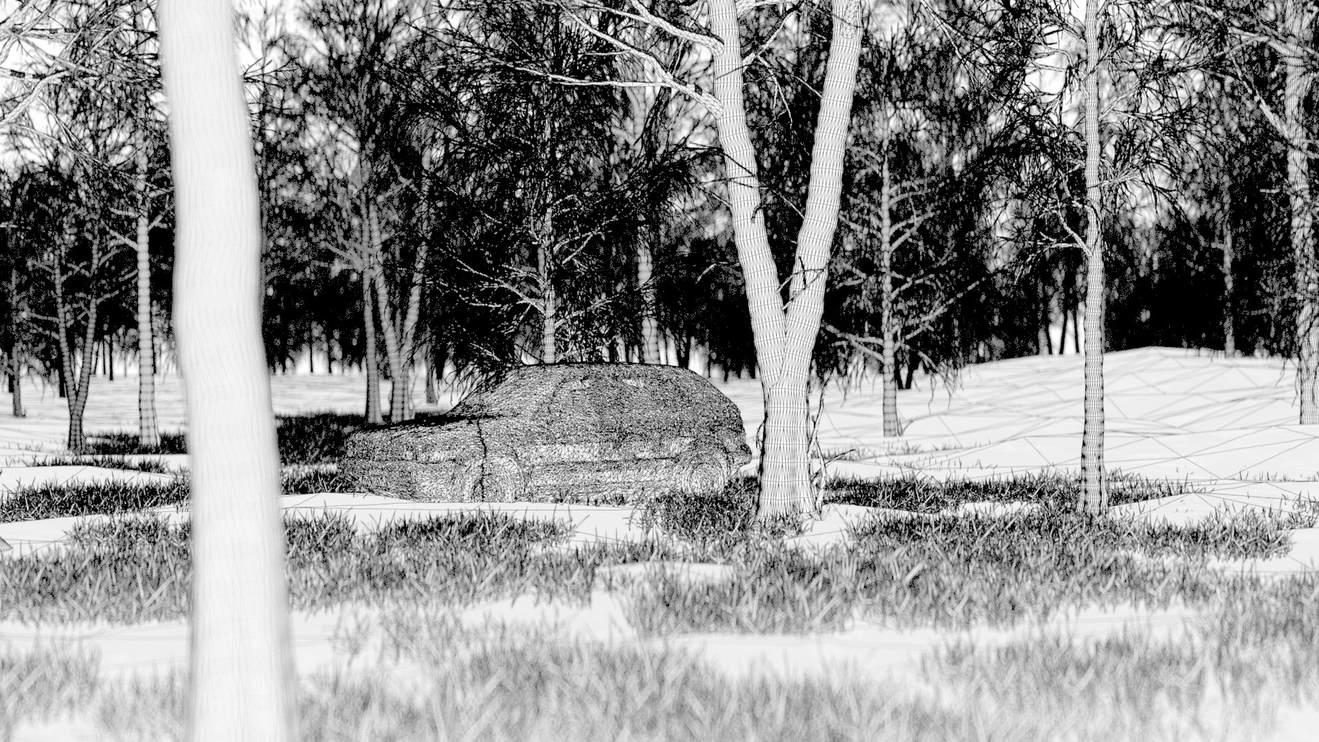 3D Snowfield Snow Mountain Snowscape Northeast Mountain Range 3D Model ...