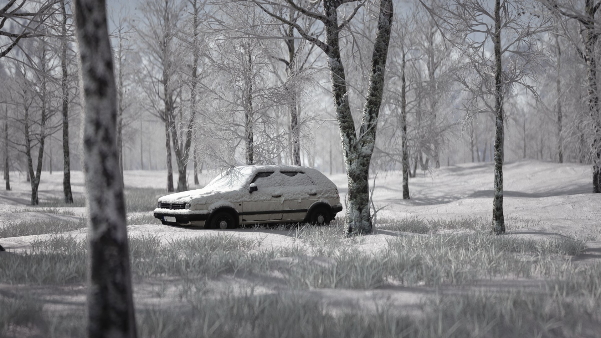 3D Snowfield Snow Mountain Snowscape Northeast Mountain Range 3D Model ...