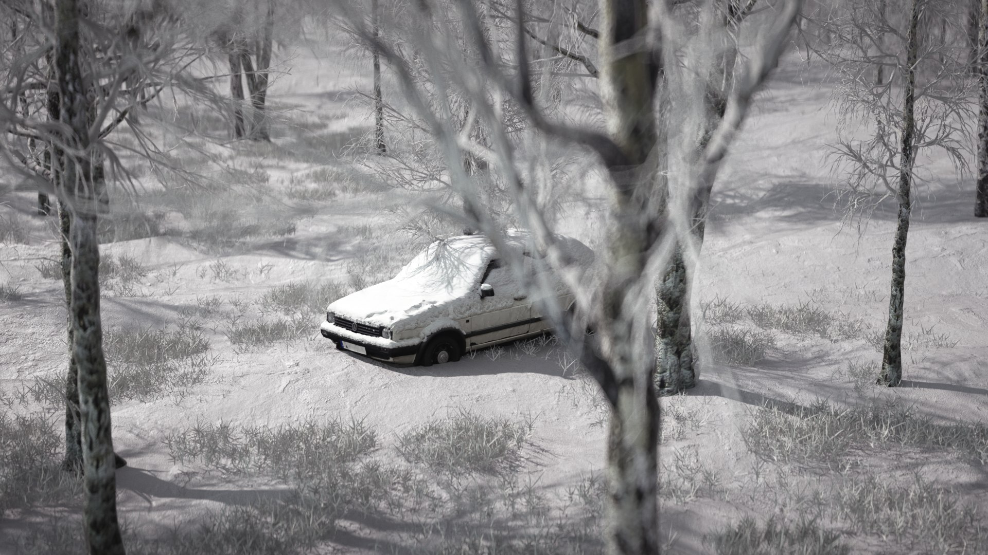 3D Snowfield Snow Mountain Snowscape Northeast Mountain Range 3D Model ...