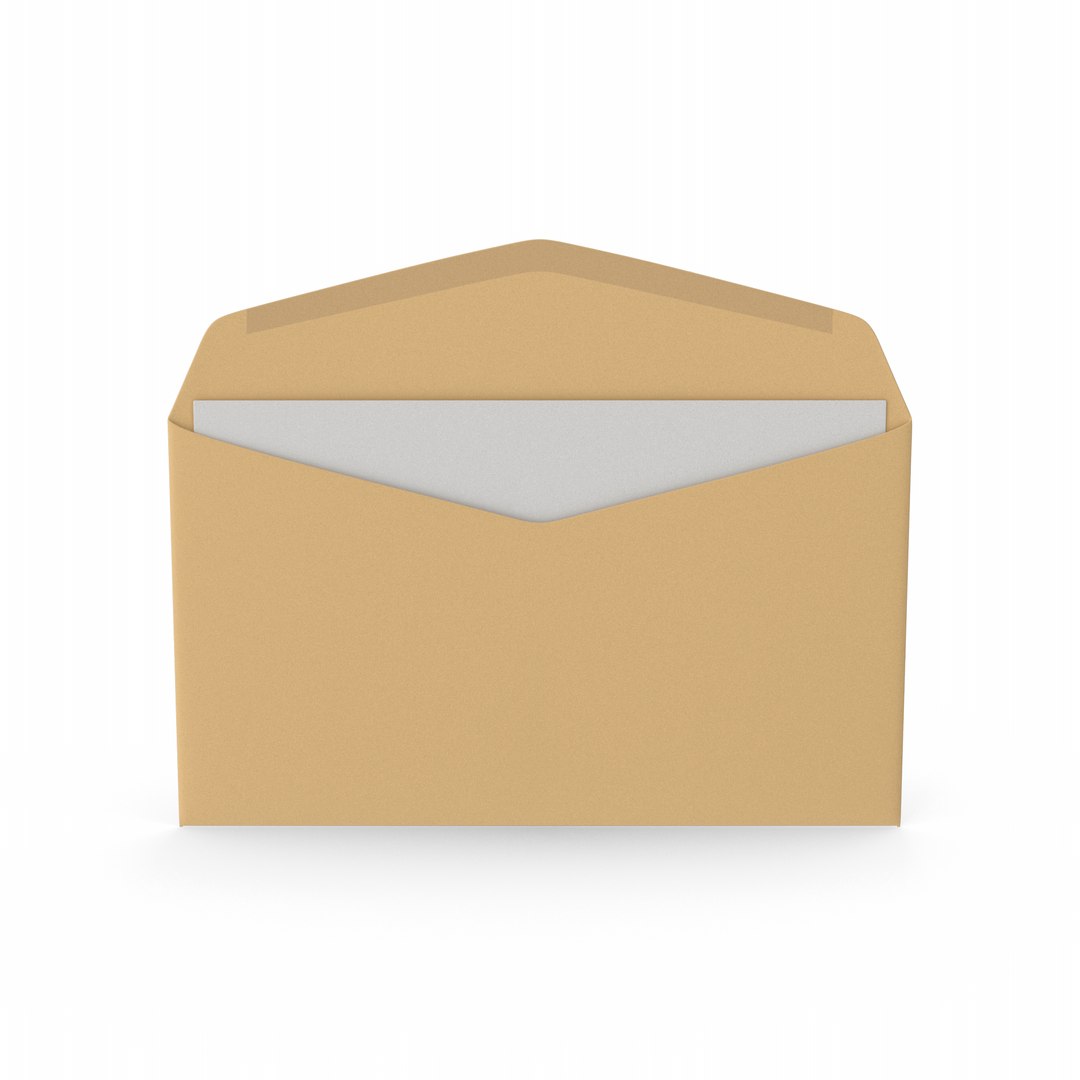 Envelope 3D Model - TurboSquid 1902158