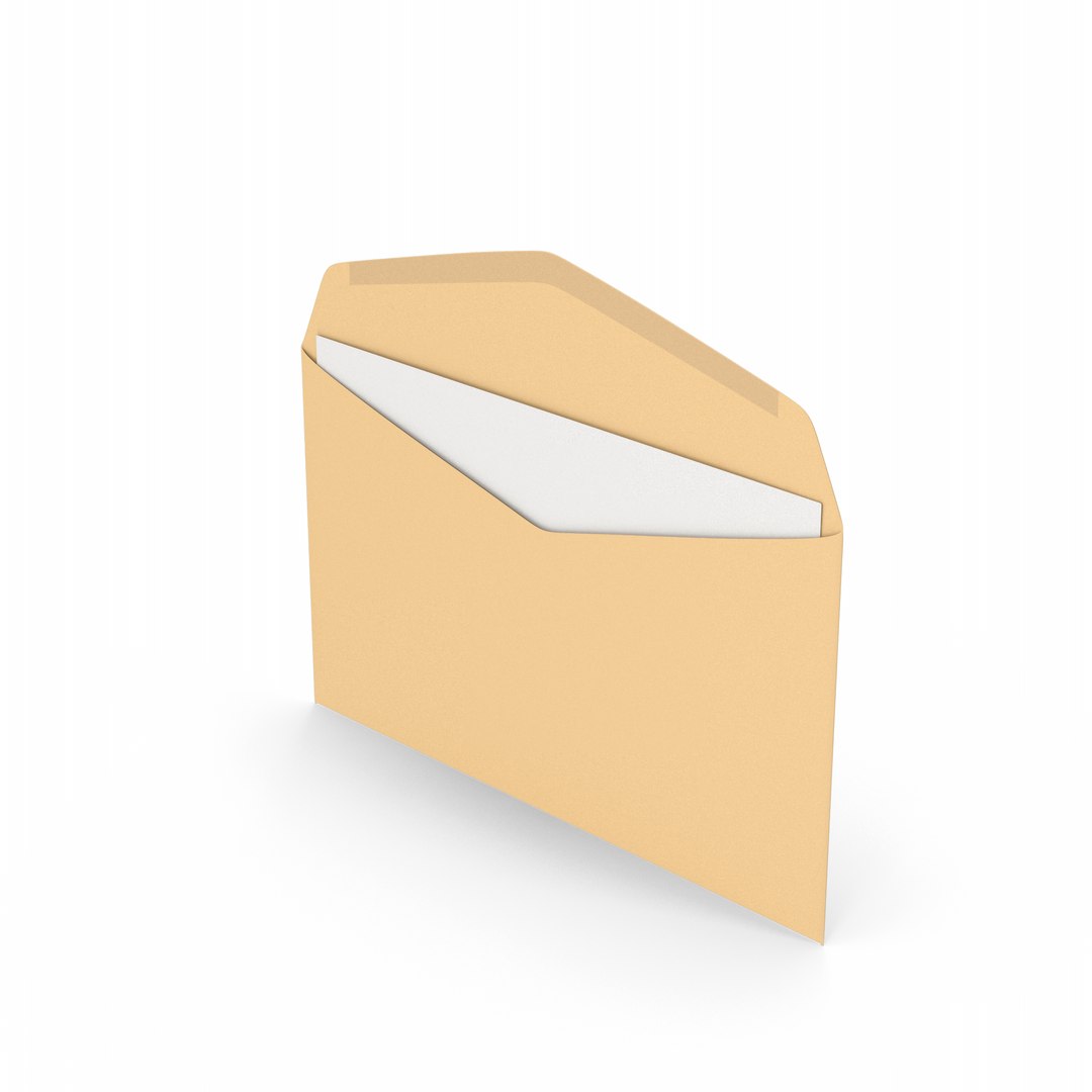 Envelope 3D Model - TurboSquid 1902158