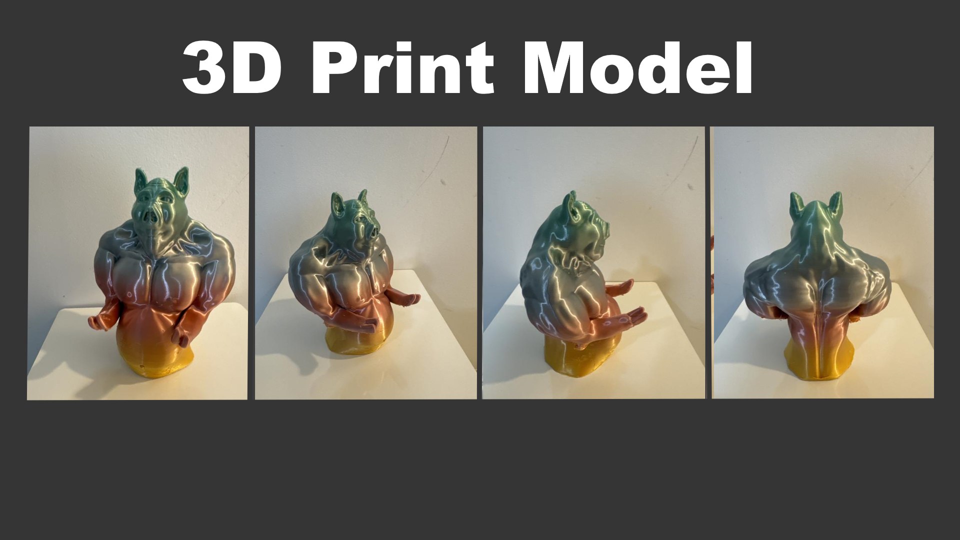 3D Pig Man - Print Model - TurboSquid 2146659