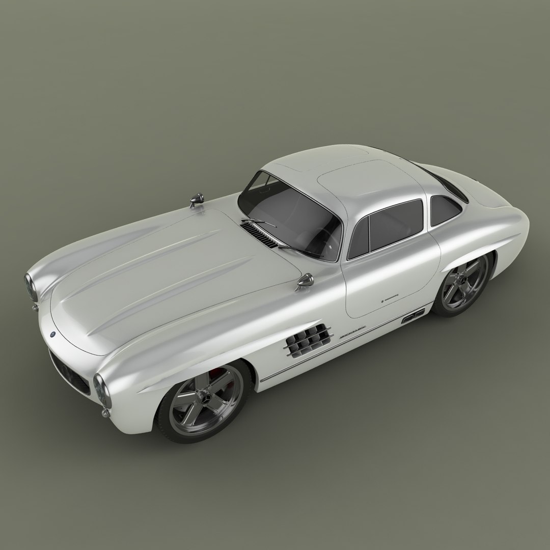 gullwing-america 300sl 3d model