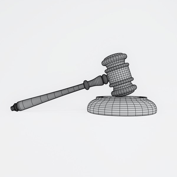 Gavel 3D model - TurboSquid 1676444