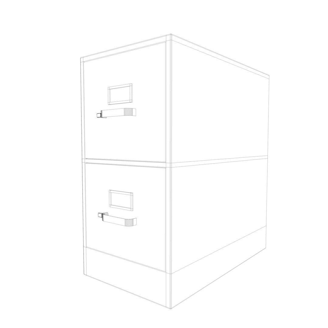 File Cabinet 3D Model - TurboSquid 1265398