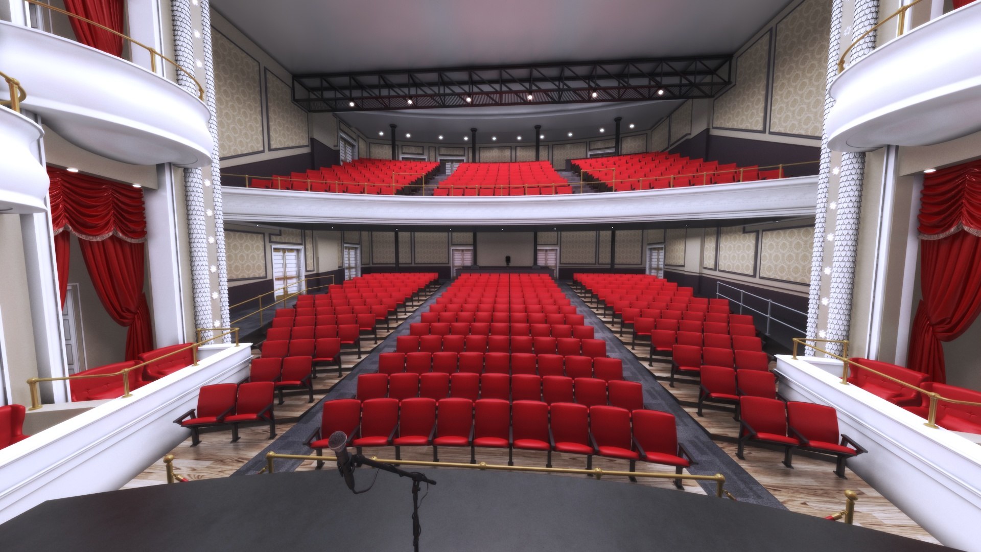 Assembly Hall 01 - Masonic Historic Theatre 3D Model - TurboSquid 1869626