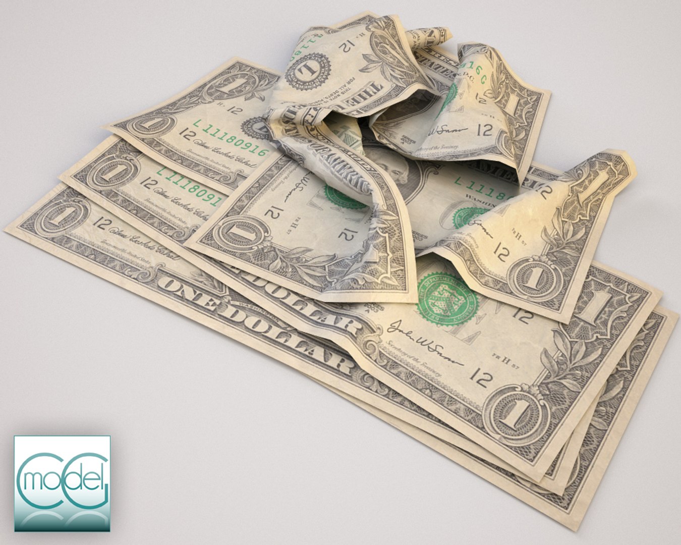 Dollars 3d C4d