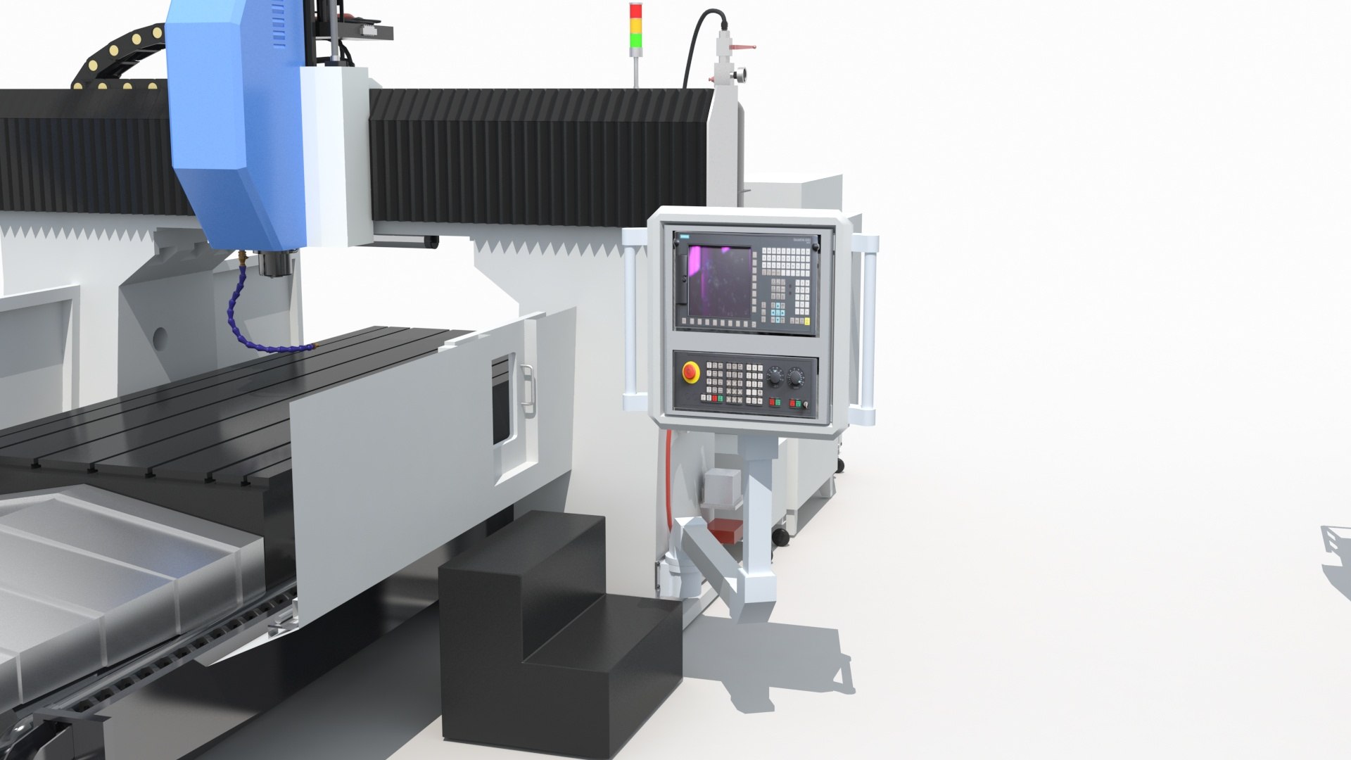 CNC Gantry Milling Machine 3D Model - TurboSquid 2322242
