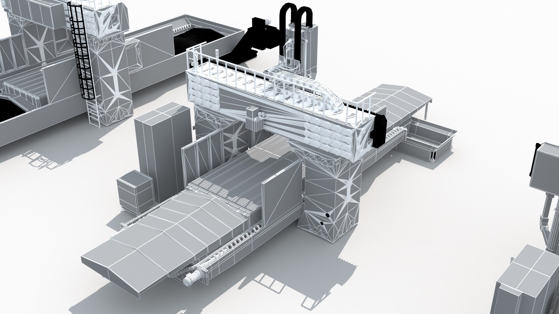 CNC Gantry Milling Machine 3D Model - TurboSquid 2322242