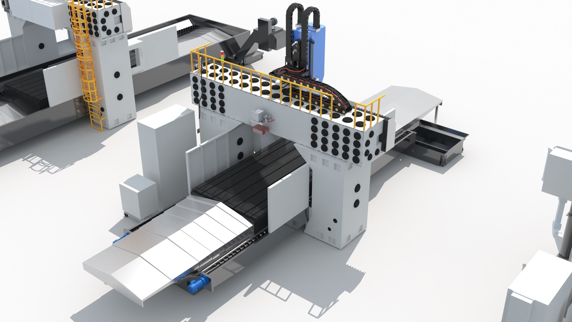 CNC Gantry Milling Machine 3D Model - TurboSquid 2322242