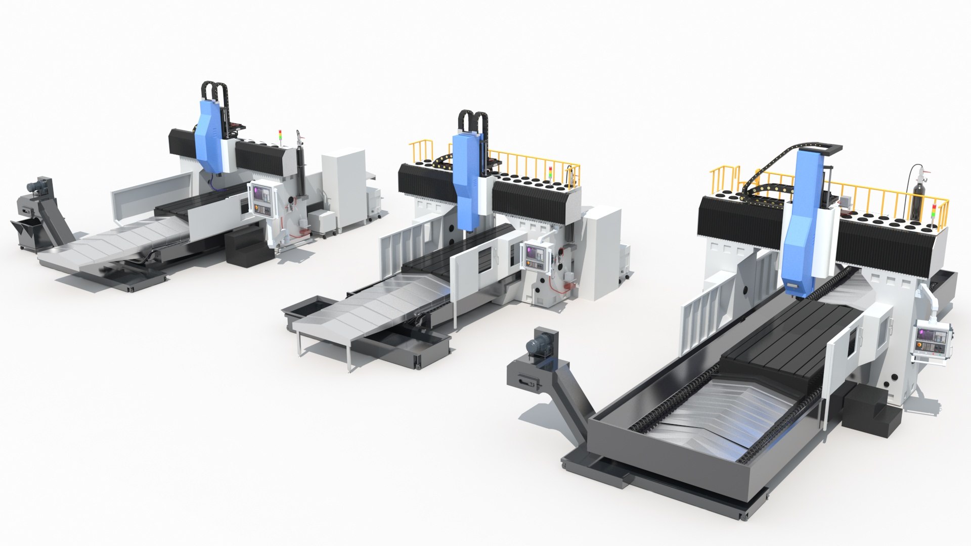 CNC Gantry Milling Machine 3D Model - TurboSquid 2322242