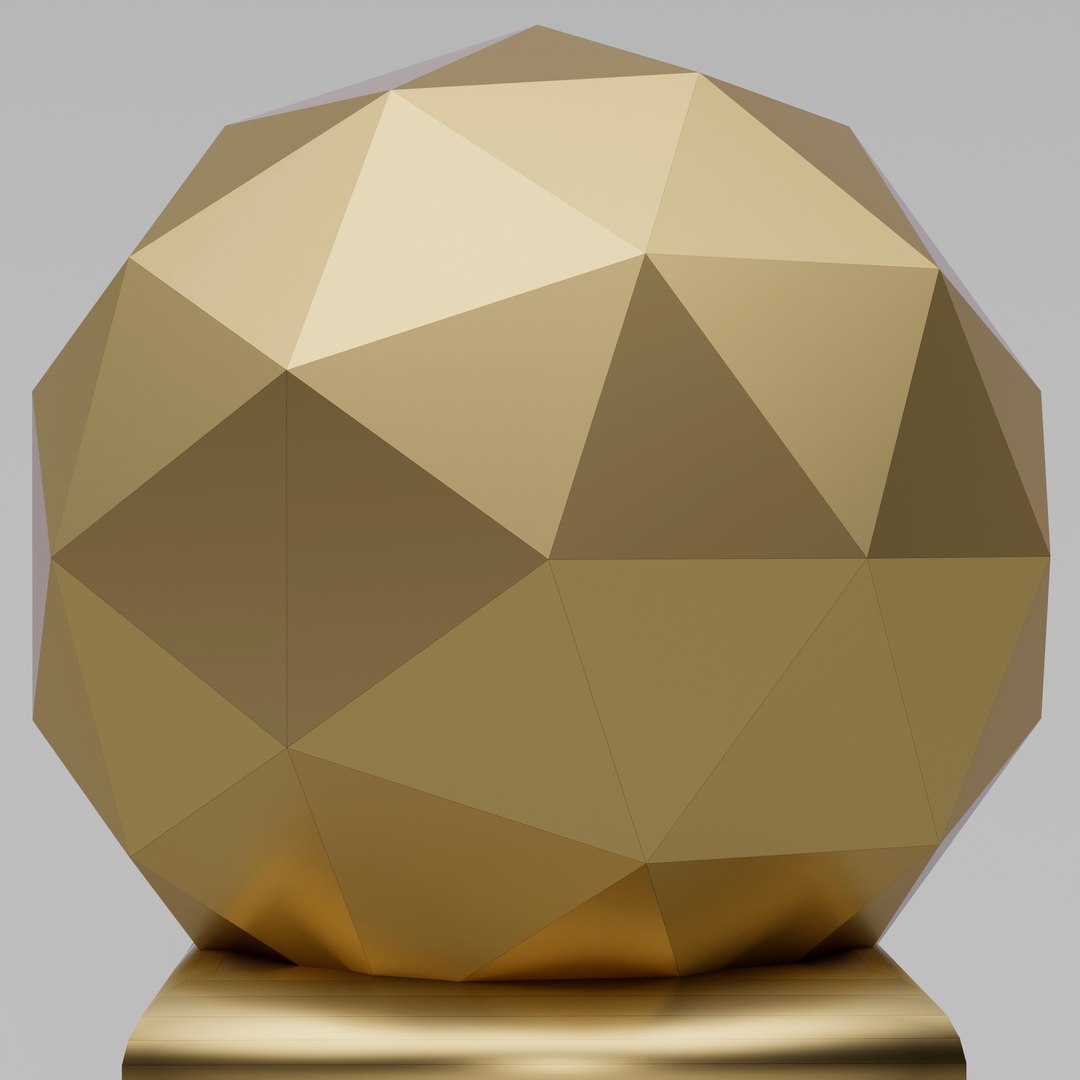 Geometric Brass Finial 3D Model 3D Model - TurboSquid 2294467