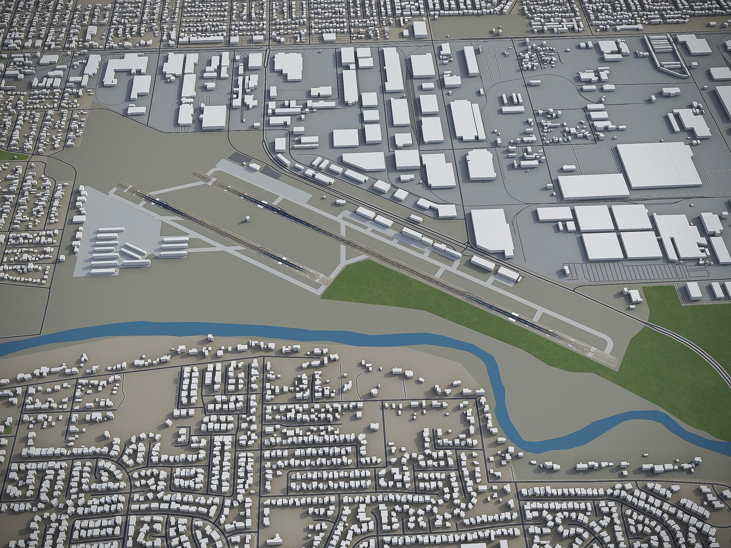 3D City Aurora Modesto Surrounding Model - TurboSquid 1440417