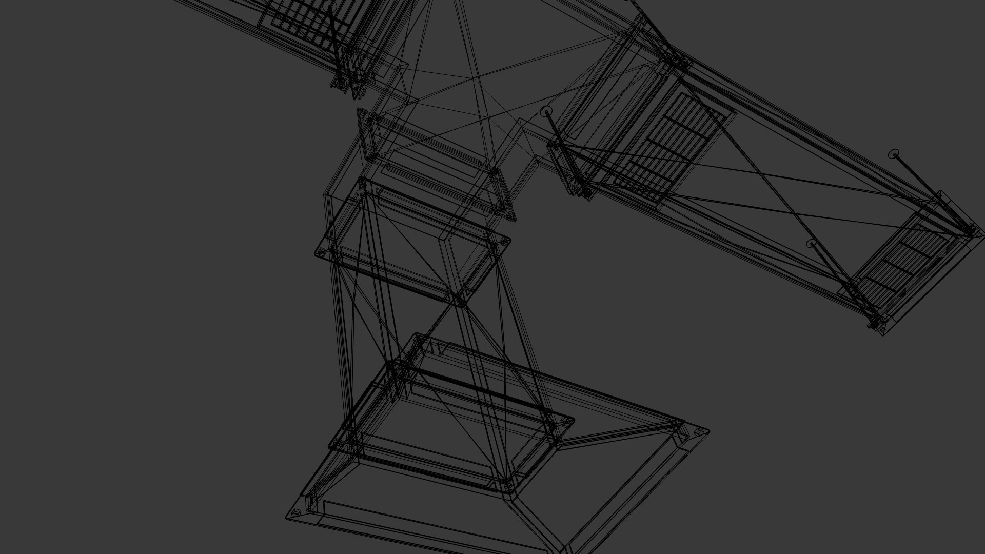 Square Air Ducts 3d Model