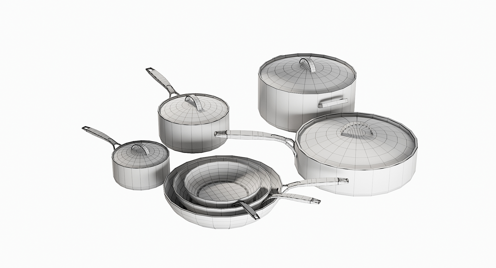 3D Realistic Cookware Green Pan Model - TurboSquid 1446659