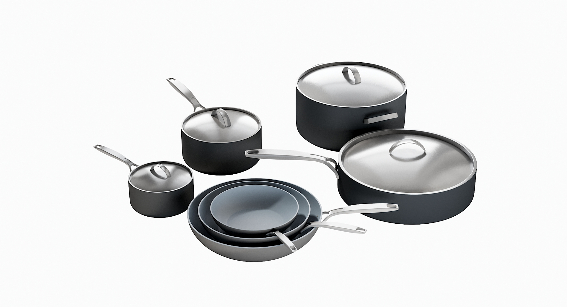 3D Realistic Cookware Green Pan Model - TurboSquid 1446659