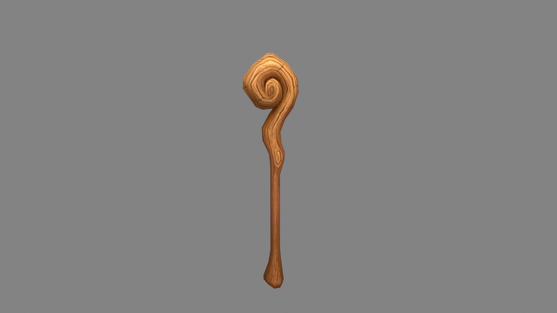 3D Cartoon Wooden Staff - Magic Stick - TurboSquid 2109985