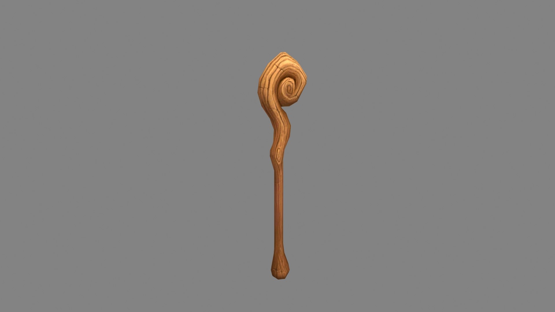 3D Cartoon Wooden Staff - Magic Stick - TurboSquid 2109985