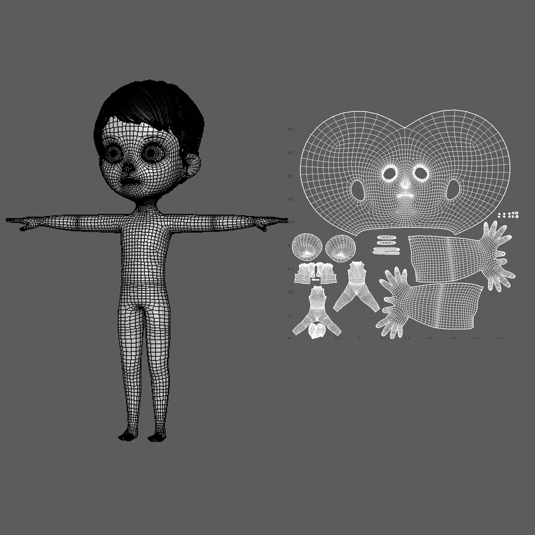 Cartoon Boy - base mesh 3D model - TurboSquid 2181913