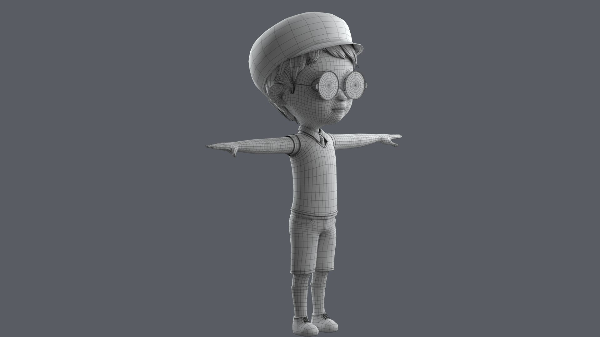 Cartoon Boy - Base Mesh 3D Model - TurboSquid 2181913