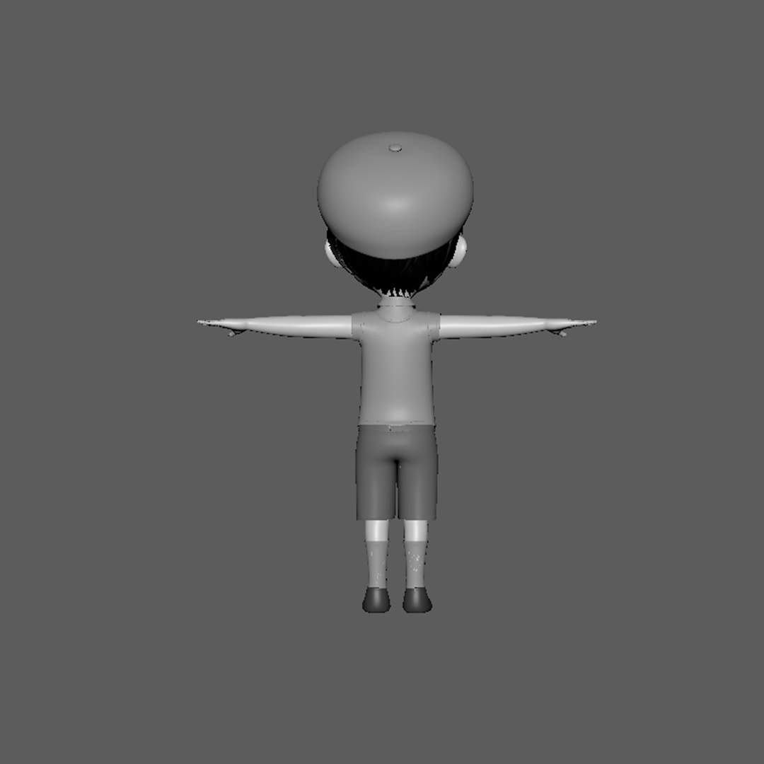 Cartoon Boy - Base Mesh 3D Model - TurboSquid 2181913
