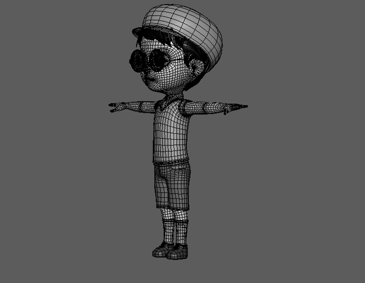 Cartoon Boy - base mesh 3D model - TurboSquid 2181913