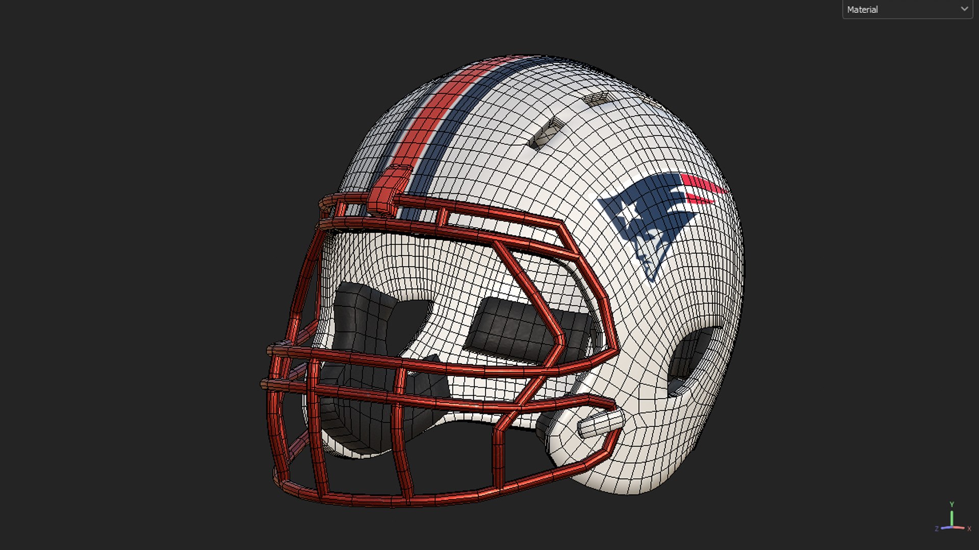 American Football Helmet 02 model - TurboSquid 2124812