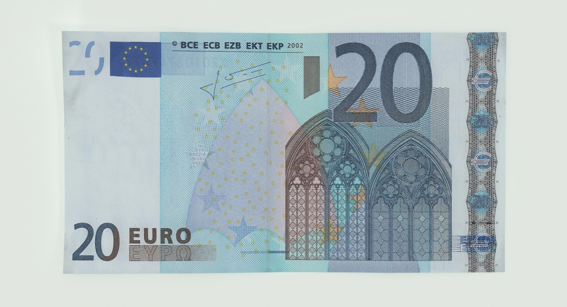 Max 20 Euro Bill Single
