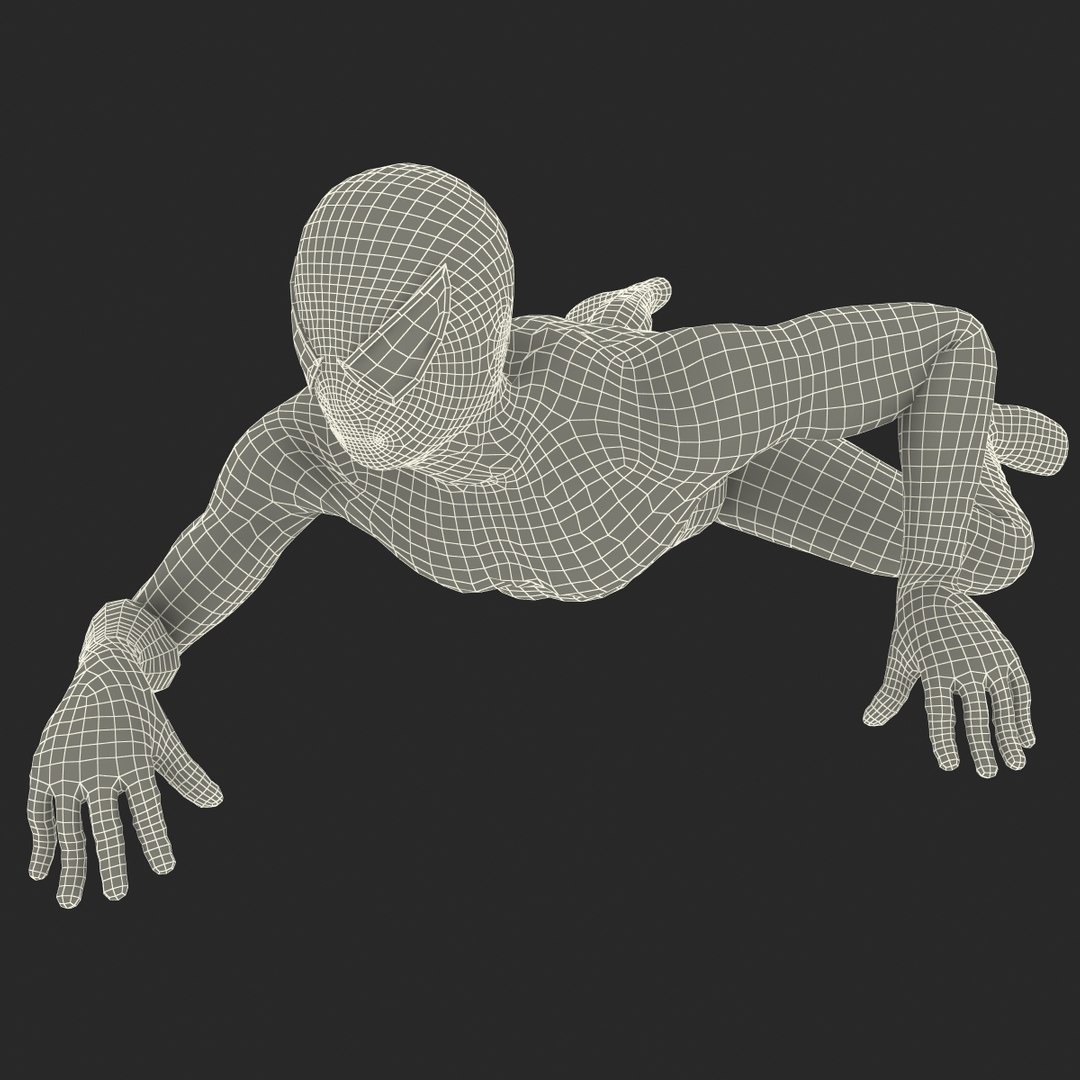 3d Obj Spiderman Modelled