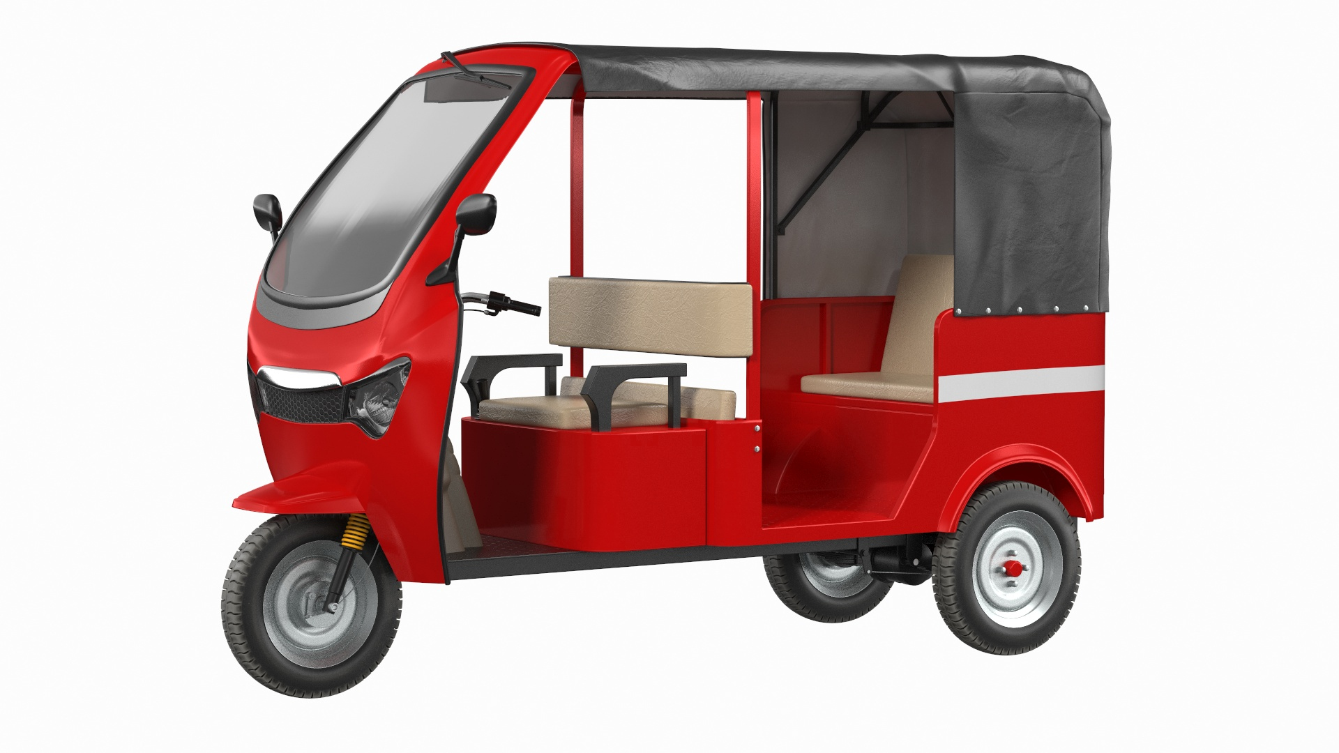Electric Passenger Tricycle Rickshaw 3D Model - TurboSquid 1587691
