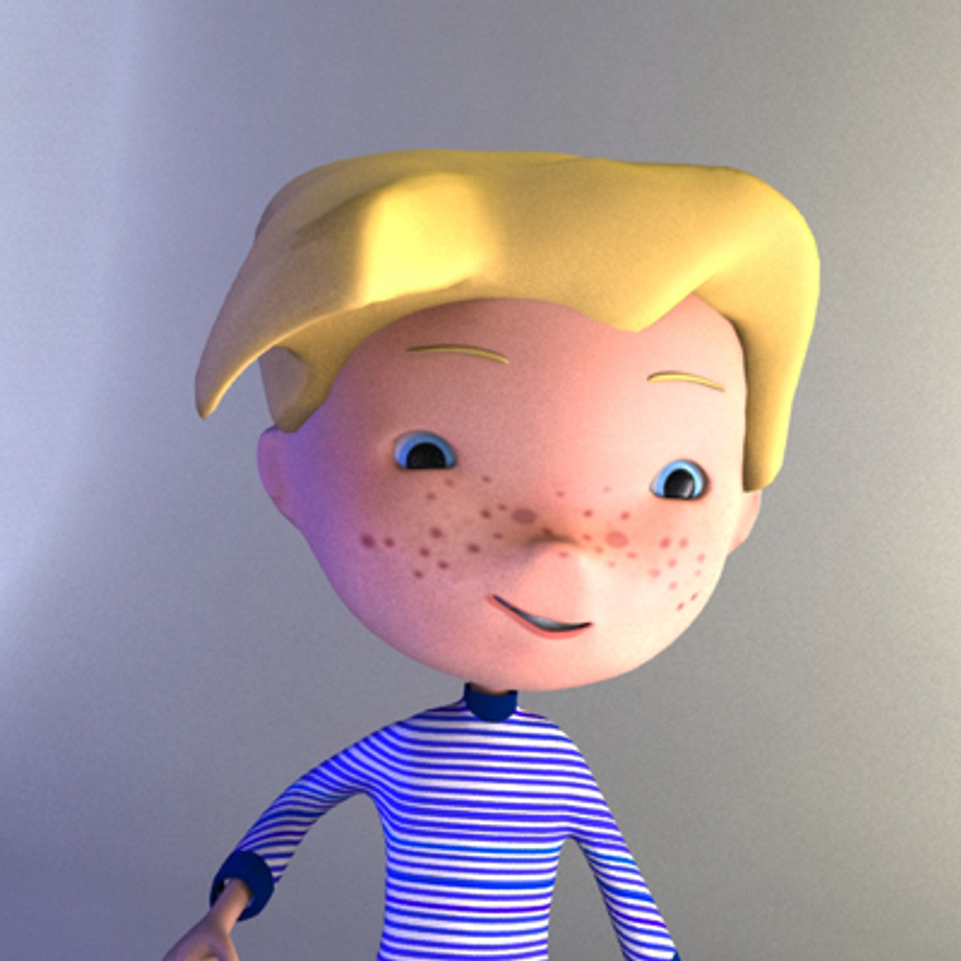 human kid child 3d model