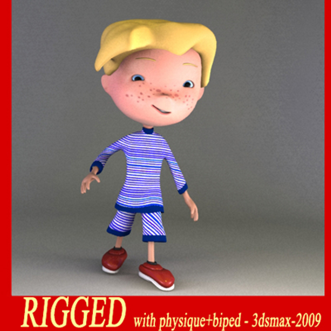 human kid child 3d model