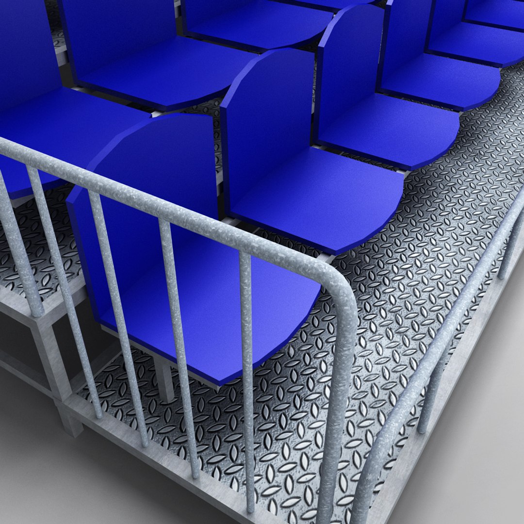 3d Stadium Seating Tribune Model
