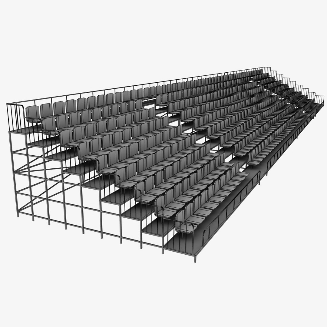 3d Stadium Seating Tribune Model