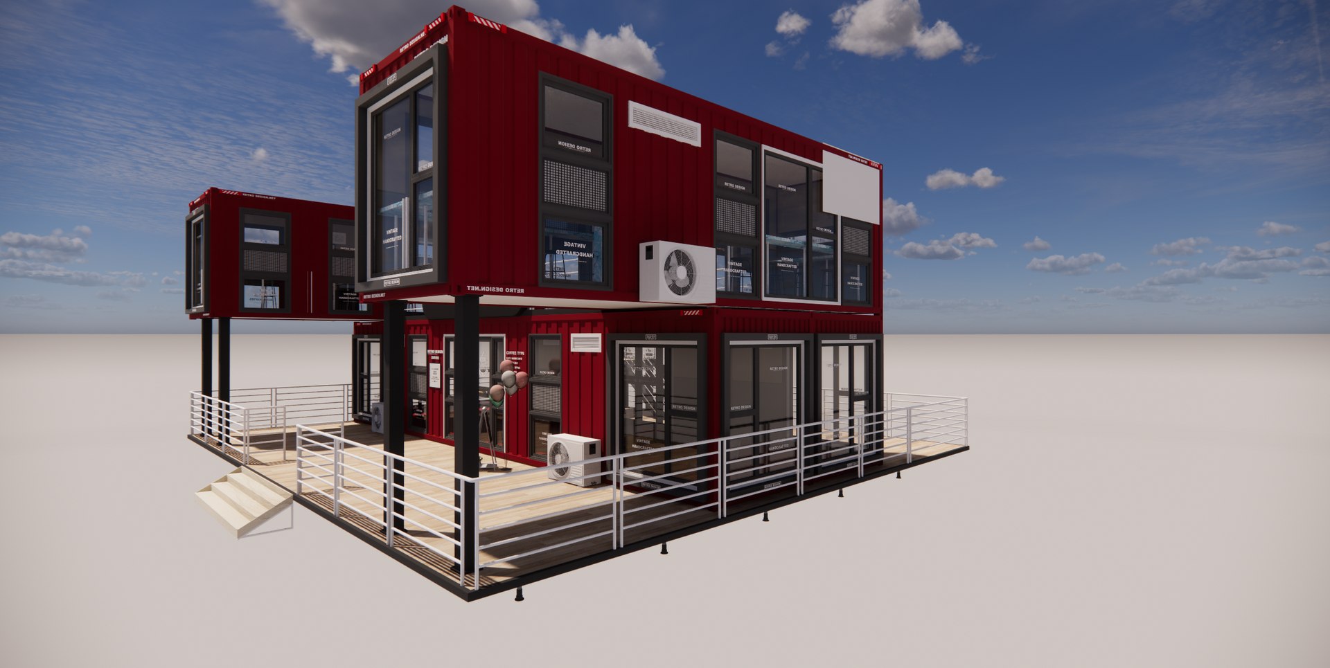 3D Container Coffee Shop-A3 Model - TurboSquid 2013294