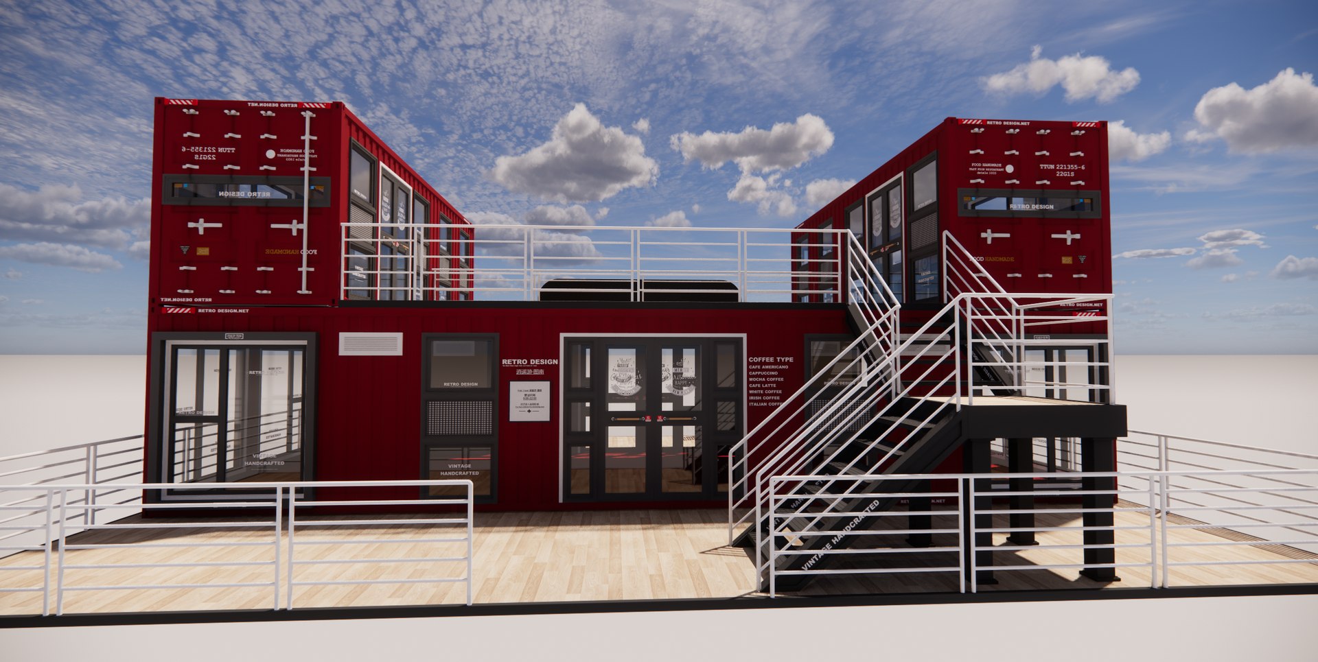 3D Container Coffee Shop-A3 Model - TurboSquid 2013294