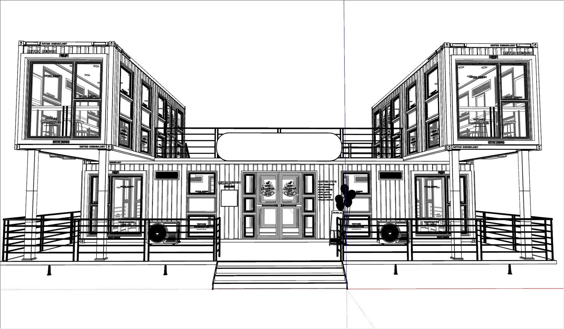 3D Container Coffee Shop-A3 Model - TurboSquid 2013294