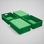 3D Plastic Stacking Box Green - TurboSquid 1300581
