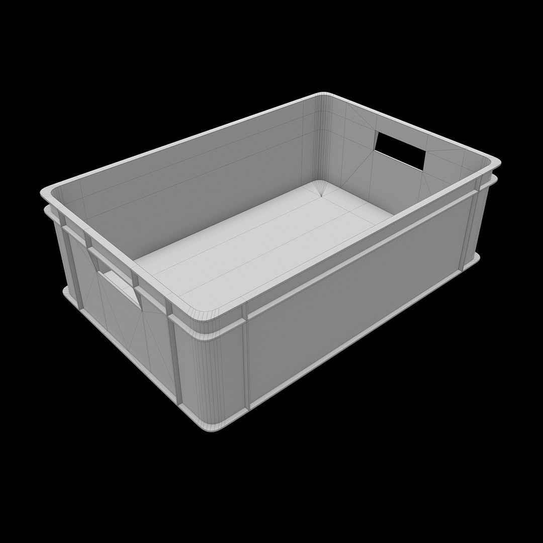 3D Plastic Stacking Box Green - TurboSquid 1300581