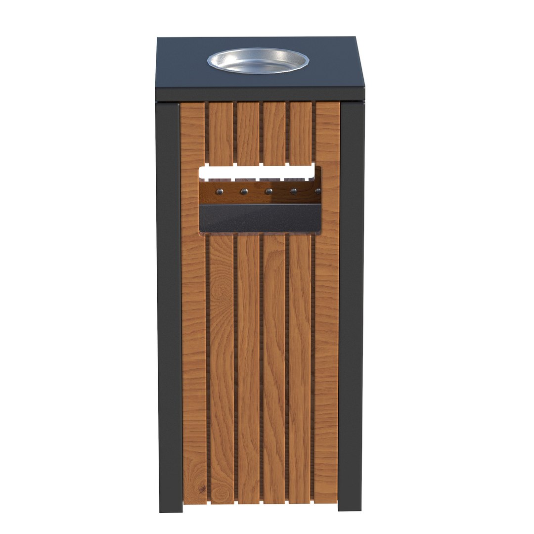Collection Outdoor Trash Bins 3D Model - TurboSquid 2154778